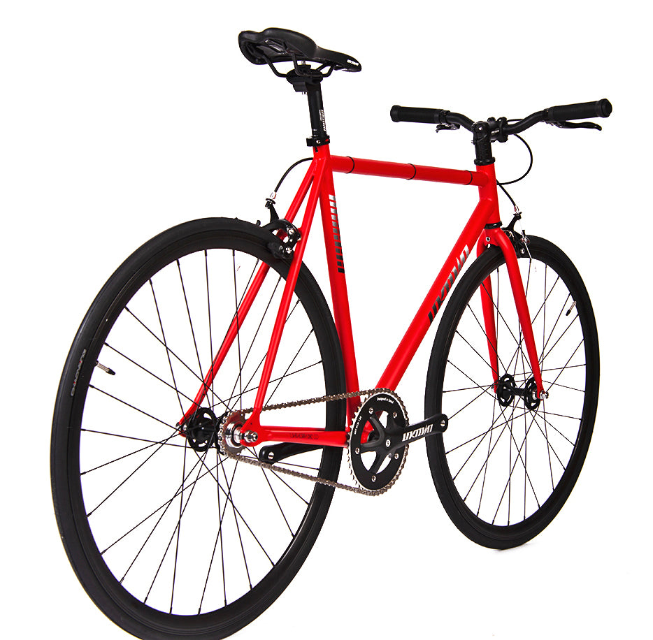 Unknown SC-1 Red 4130 Cromo Fixie | Complete Bicycle – Unknown Bikes Europe