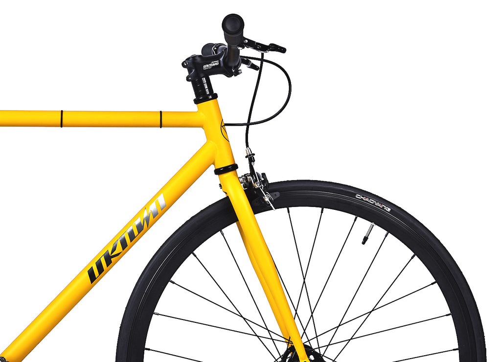 Unknown SC-1 Yellow 4130 Cromo Fixie | Complete Bicycle – Unknown Bikes ...